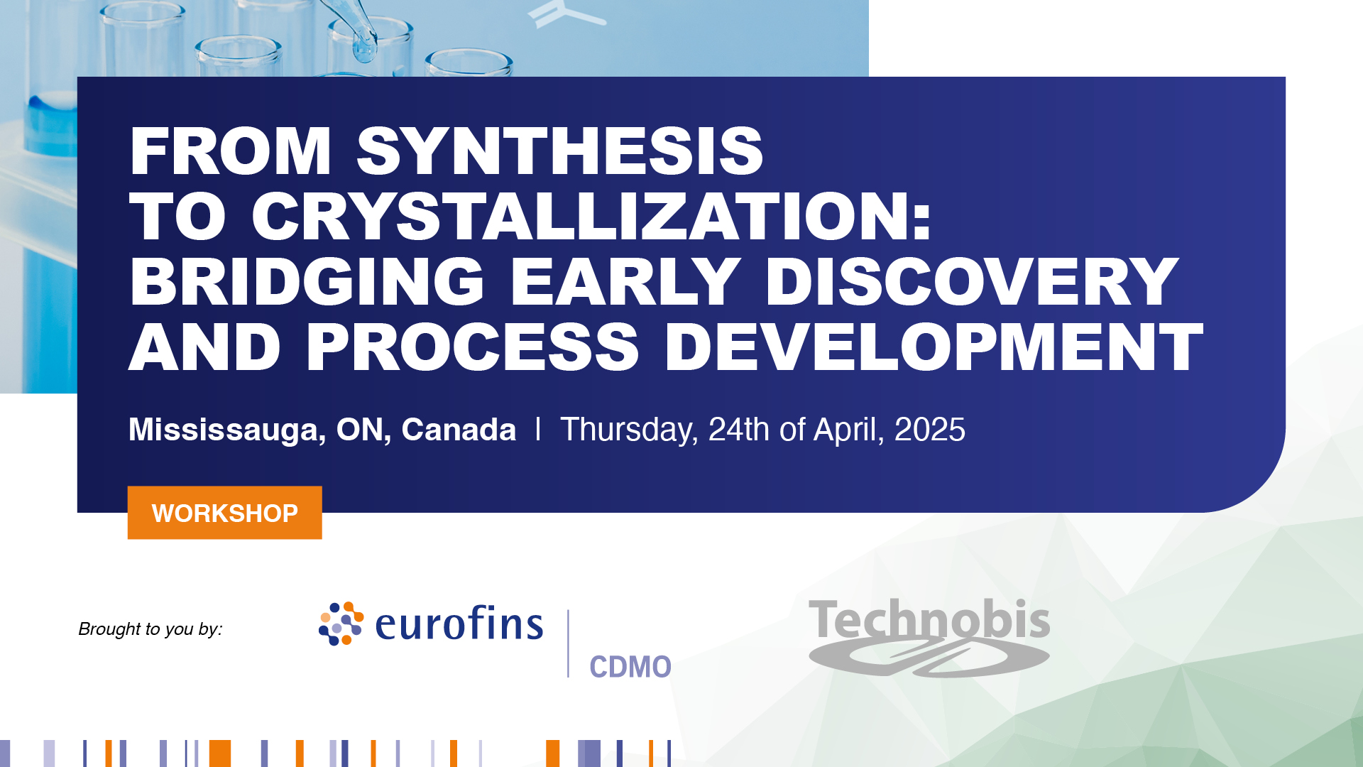 From synthesis to crystallization: bridging early discovery and process development - Technobis ...
